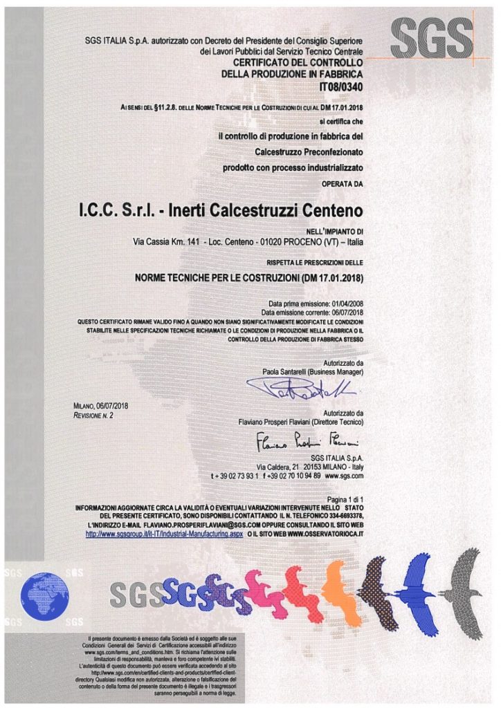 Certificazioni di qualità - ICC Srl Centeno - Viterbo Certificazioni di qualità - ICC Srl Centeno - Viterbo